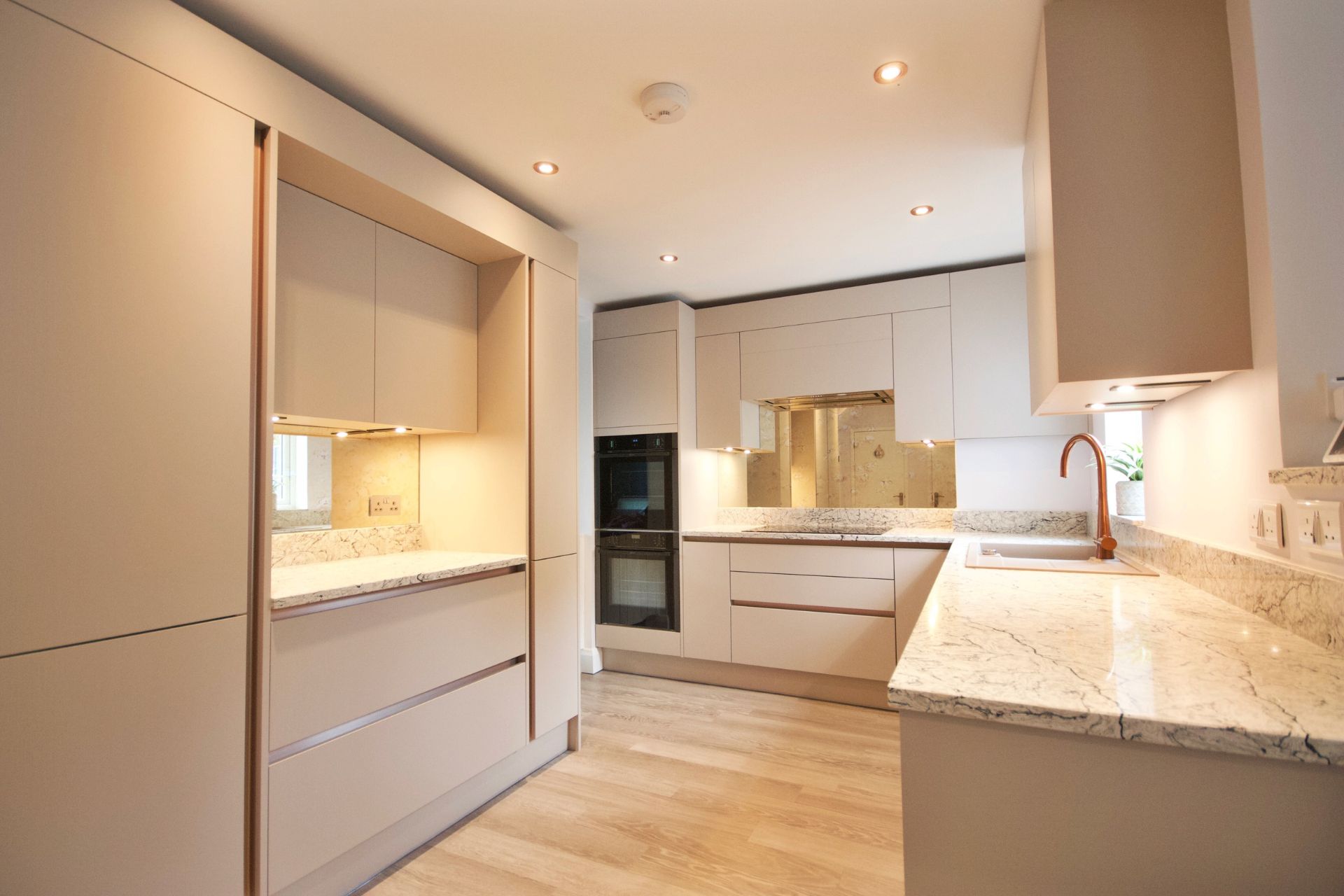 Mr & Mrs Herridge’s Handleless Matte Kitchen In Cashmere - Ream Interiors